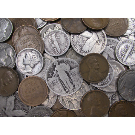 Great Depression Era 5 Coin Set - Old US coins from 1929 and 1930s with ...