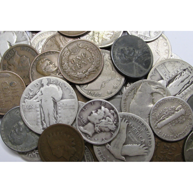 10 Old US Coins Collection - Silver Quarter & dimes, old nickels ...