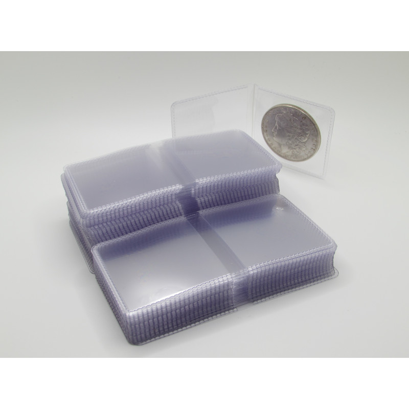 Plastic coin flips - 2x2" - Super Flips - PVC-free - choose quantity 25 ...