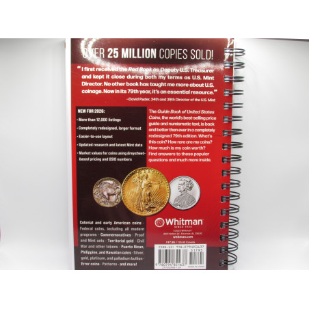 2026 United States Coins Red Book - Price Guide & Coin Values - spiral ...