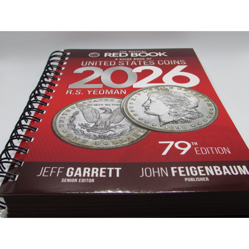2026 United States Coins Red Book - Price Guide & Coin Values - spiral ...