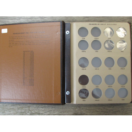 Dansco Album for Franklin and Kennedy Half Dollars - 1948-1976