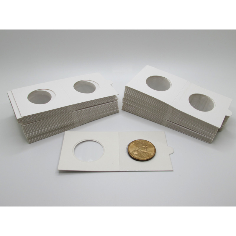 Small dollar size Self-Adhesive cardboard paper coin flips for storage ...
