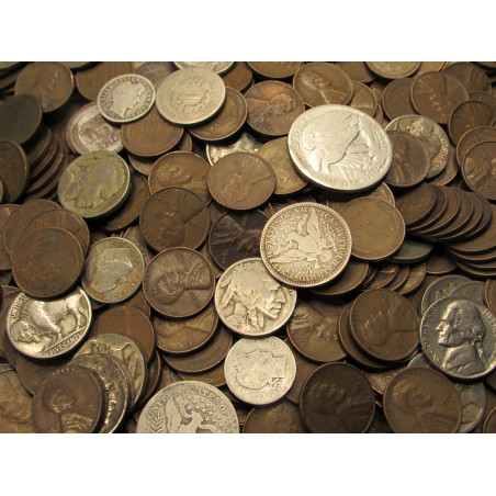 50 Coin Grab Bag - 1 ounce silver / 10+ coin types / 1900s-1964 - old ...