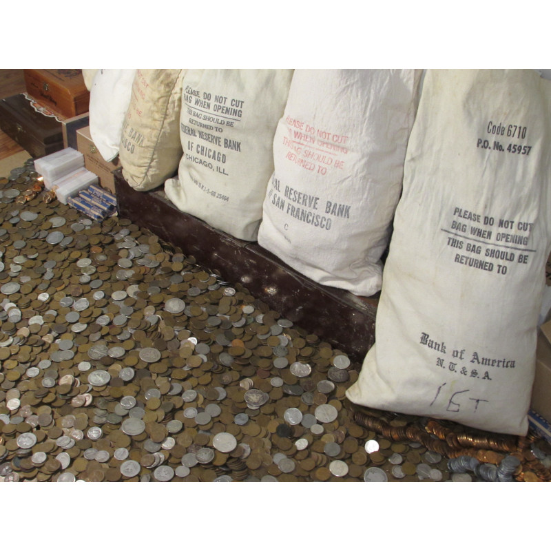 50 Coin Grab Bag - 1 ounce silver / 10+ coin types / 1900s-1964 - old ...