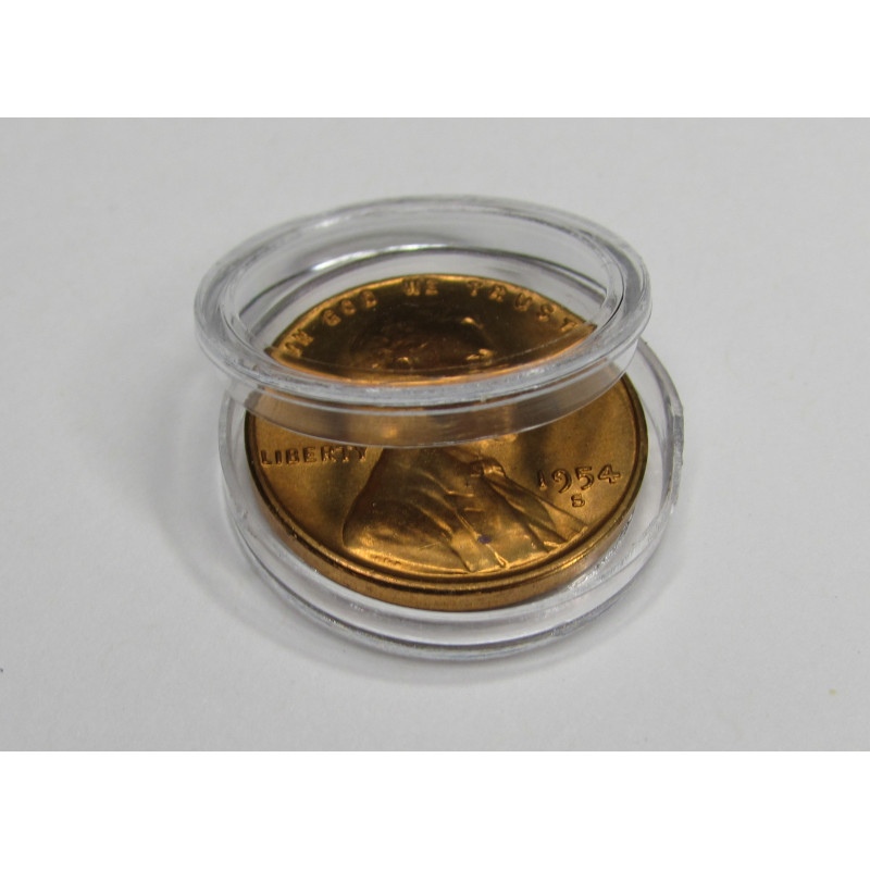 Penny size plastic capsules - coin storage - 19mm / cent diameter ...