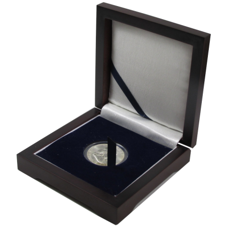 Single Coin Wood Display Box - presentation box for penny, nickel, dime ...