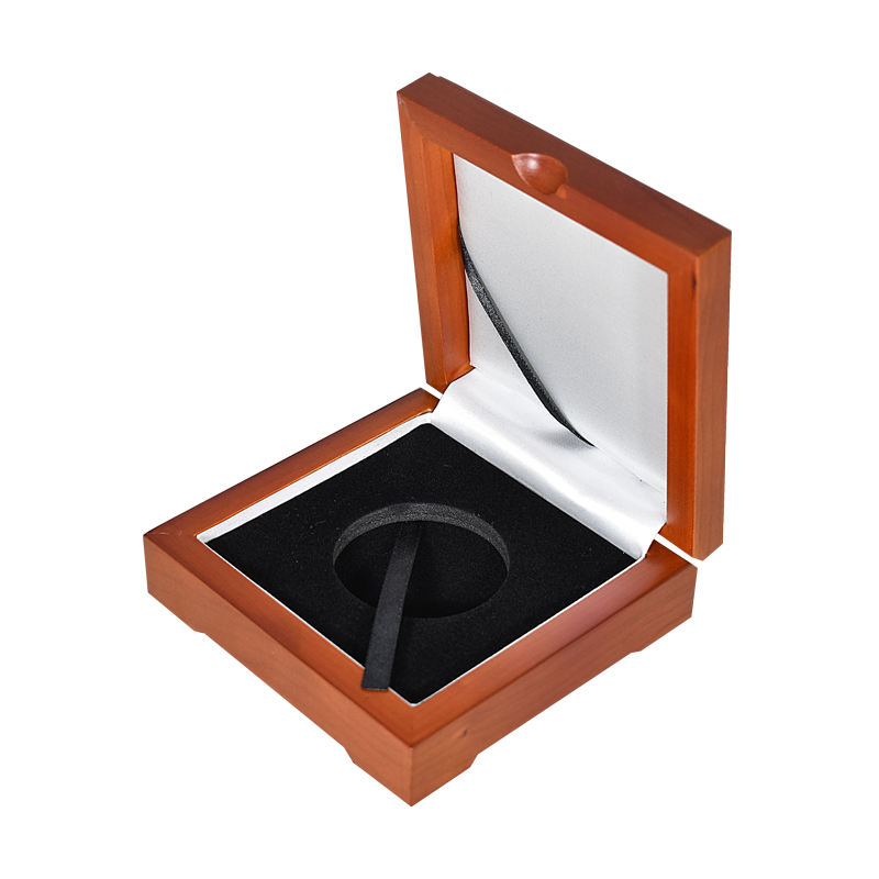 Single Coin Wood Display Box - presentation box for penny, nickel, dime ...