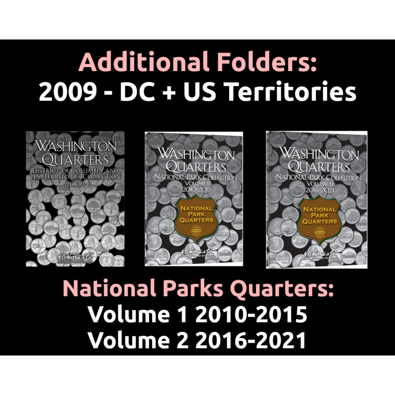 H.E. Harris Coin Folders for US Quarters - Standing Liberty, Washington ...