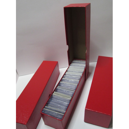 Storage Box for 2x2" coin flips - pack of 1/3/5 - Red Cardboard container