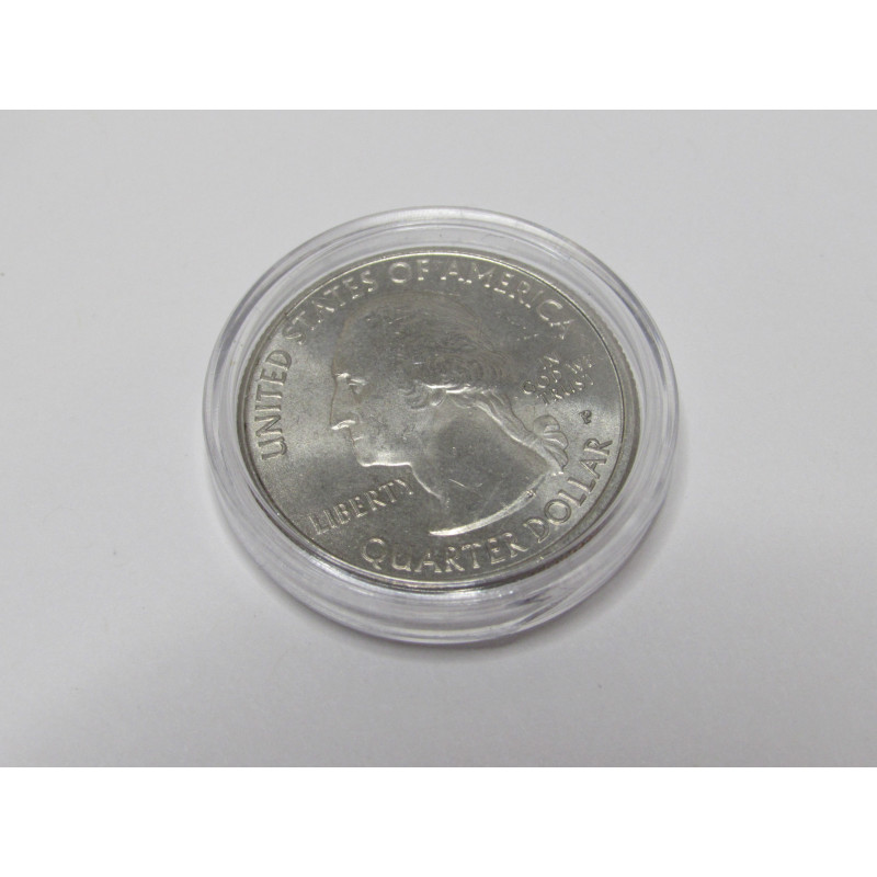 Quarter sized Plastic Coin Capsules - 24.3mm holders for coins - pack ...